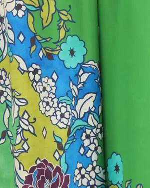 ALEMAIS Nanci Silk Floral Print Wide-leg Pants - Multicolour