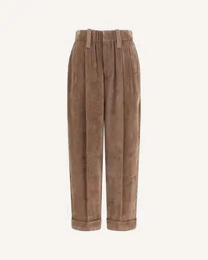 Brunello Cucinelli Elasticated Viscose And Cashmere Pants