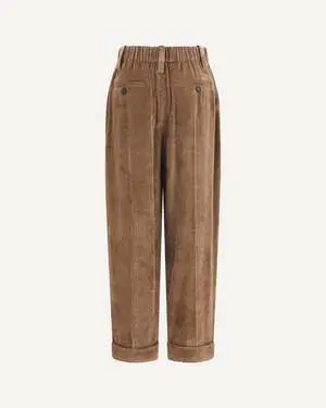 Brunello Cucinelli Elasticated Viscose And Cashmere Pants