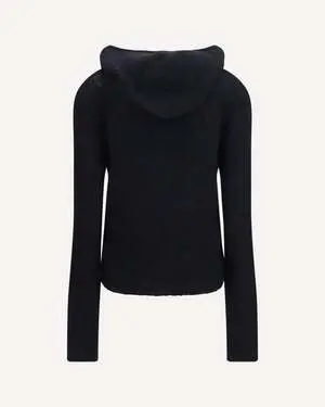 Our Legacy Alpaca-blend Zip-up Hoodie - Black