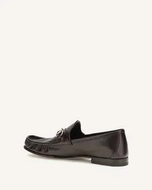 Gucci Lugano Leather Loafers - Brown