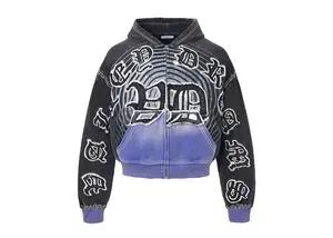 VALE FOREVER Hypnoytiq Zip Up Hoodie - Black