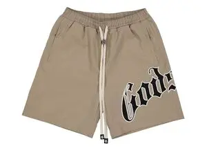 GODSPEED Og Logo Nylon Shorts - Sand