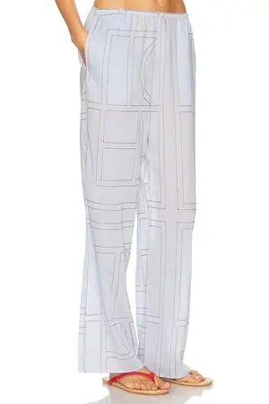 TOTEME Monogram Cotton Blend Pj Pant