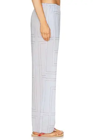 TOTEME Monogram Cotton Blend Pj Pant