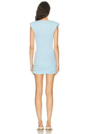 Wardrobe.NYC Matte Draped Mini Dress
