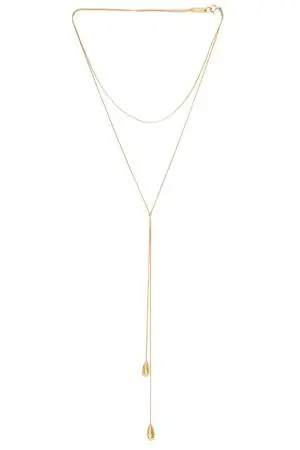 Isabel Marant Étoile Long Necklace In Metallic Gold - Dore