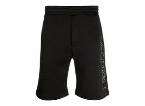 Alexander McQueen Acetate Embroidered Logo Shorts