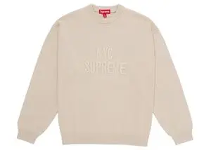 Supreme Overdyed Raised Sweater