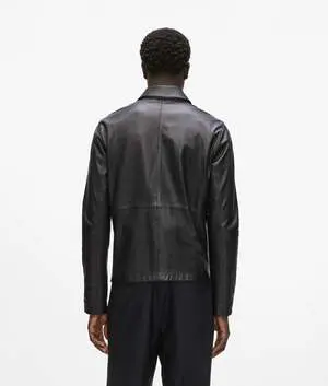 Karl Lagerfeld Leather Zip-up Jacket