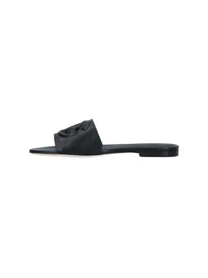 Dolce & Gabbana Leather Sandals "dg