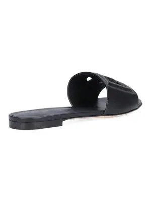 Dolce & Gabbana Leather Sandals "dg