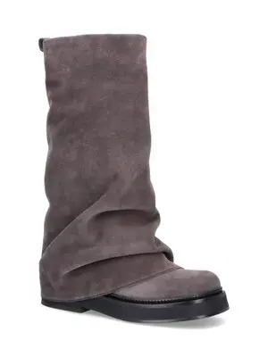 Attico Robin Suede Boots - Brown