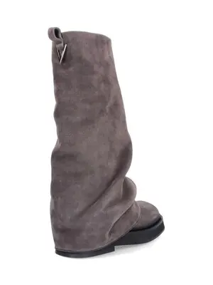 Attico Robin Suede Boots - Brown