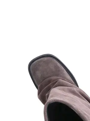 Attico Robin Suede Boots - Brown