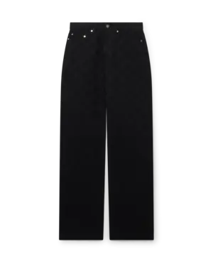 Casablanca Denim Monogram Straight Leg Jeans