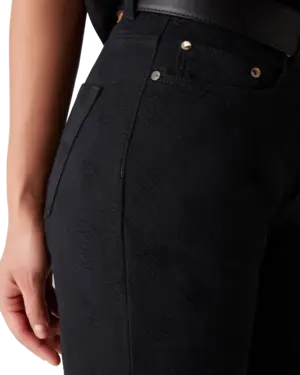 Casablanca Denim Monogram Straight Leg Jeans