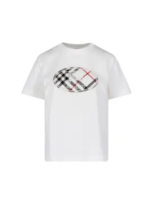 Burberry T-shirt "knight Stamp - White