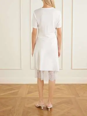 Simone Rocha Bow-detailed Jersey T-shirt