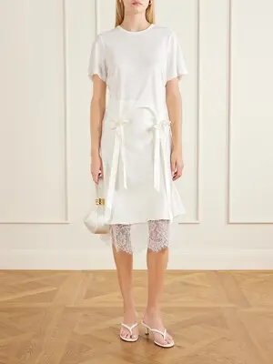 Simone Rocha Bow Detailed Jersey T-shirt