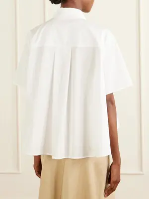 Loewe Logo-embroidered Cotton-poplin Shirt