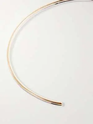 JENNIFER FISHER Thread Gold And Silver-tone Choker