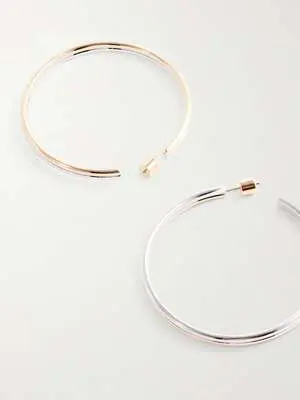 JENNIFER FISHER Thread Hoop Earrings