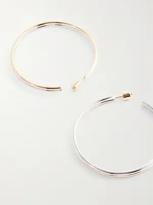 JENNIFER FISHER Thread Hoop Earrings
