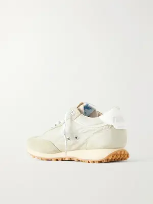 GOLDEN GOOSE Running Marathon Suede-trimmed Shell Sneakers