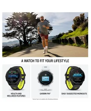 GARMIN Forerunner 170 Music 43mm Smartwatch - Red Pink --