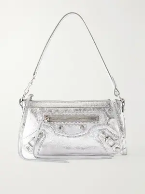 Balenciaga Le City Pouch On A Strap Shoulder Bag - Silver