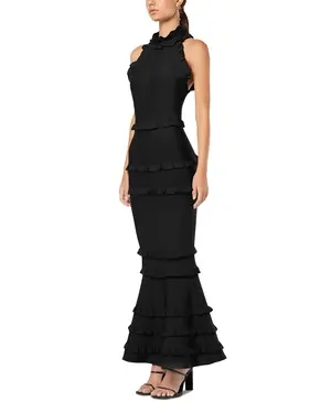 ELLIATT High Neck Bodycon Full Length Dress