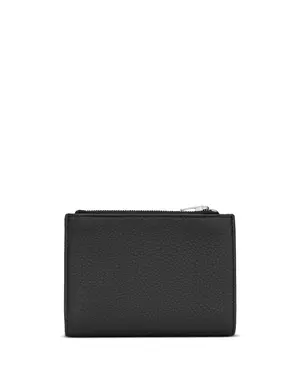 Saint Laurent Tiny Cassandre Bi-fold Wallet - Black/silver