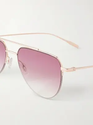 Barton Perreira Mcnair Aviator Sunglasses