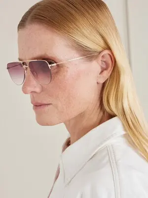 Barton Perreira Mcnair Aviator Sunglasses