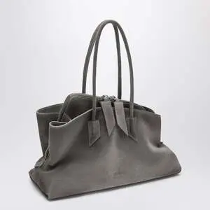 Attico La Passeggiata Medium Suede Bag - Grey
