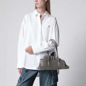 Attico La Passeggiata Small Suede Bag - Grey