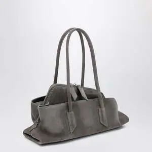 Attico La Passeggiata Small Suede Bag - Grey