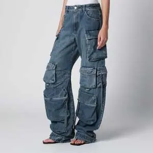 Attico Fern Washed Cargo Trousers