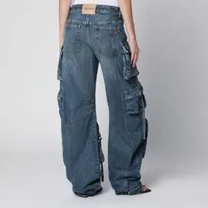 Attico Fern Washed Cargo Trousers