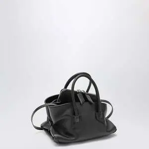 Attico La Passeggiata Mini Bag In Leather - Black