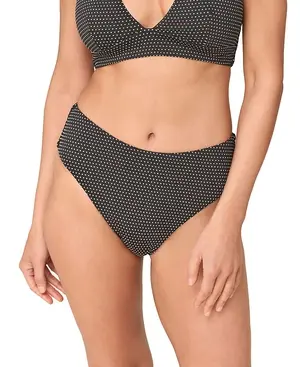 ANDIE Classic Low Rise Bikini Bottom - Black Dot