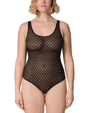 Simone Perele Plume Bodysuit - Black
