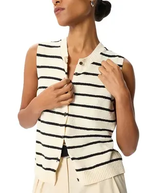 Whistles Boucle Textured Tank - Ivory/multi