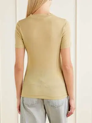 B Sides Vivien Ribbed Cotton-blend T-shirt