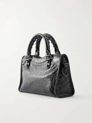 Balenciaga Le City Crinkled-leather Mini Bag