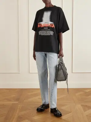 Balenciaga Le City Embellished Suede Shoulder Bag - Gray