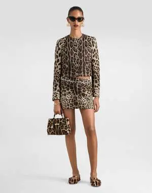 Dolce & Gabbana Leo- Brocade Mini Skirt