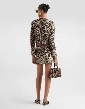 Dolce & Gabbana Leo- Brocade Mini Skirt