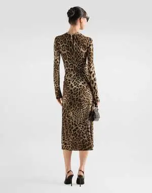 Dolce & Gabbana Leo- Viscose Jersey Dress
